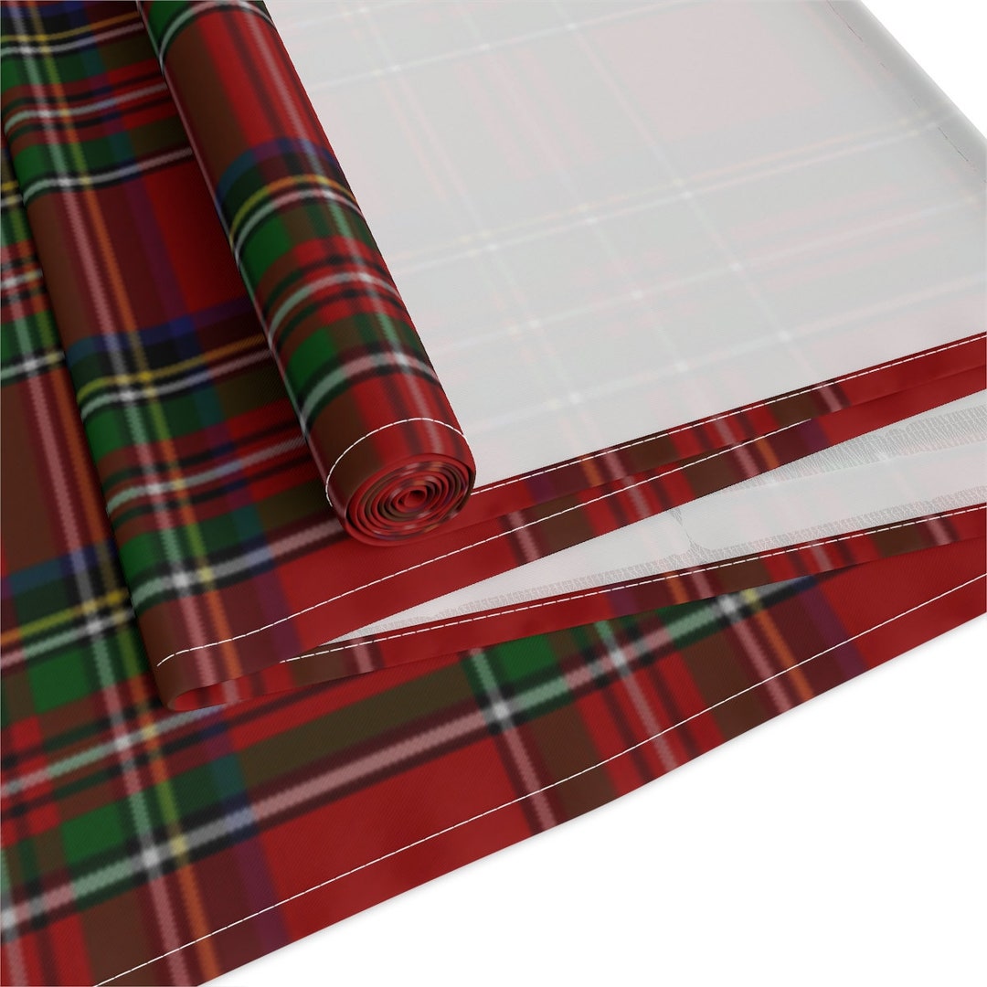 Georgian Era Red Tartan Christmas Table Runner 100% Cotton - Etsy