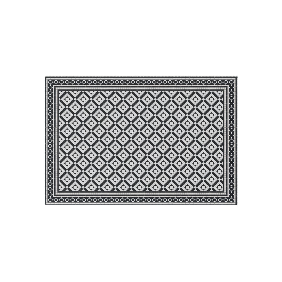 Victorian Banded Box With Diamond Border Outdoor Rug - Etsy