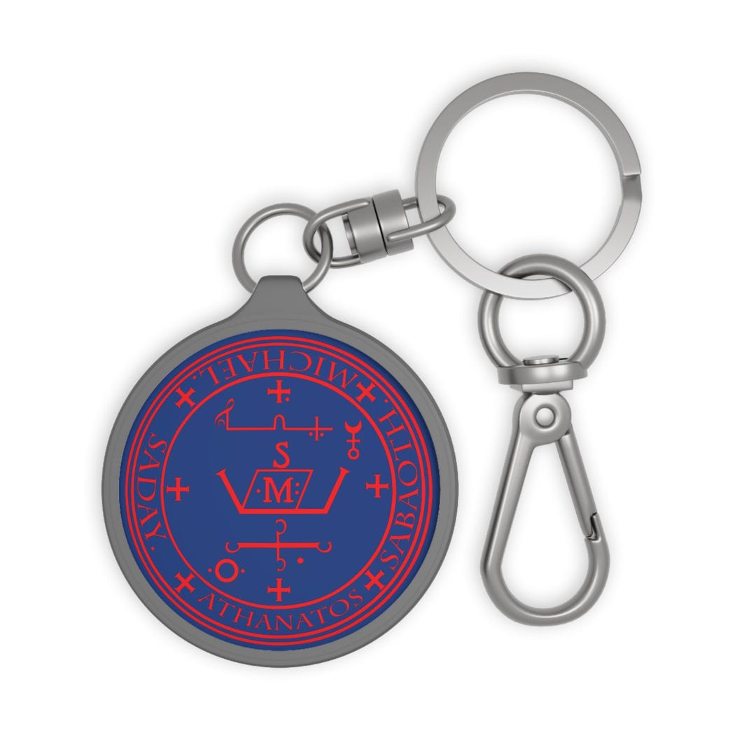 Archangel Michael Blue Angel Sigil for Protection and Strength Keyring ...