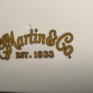 Martin and Co Guitar Decal Headstock Restoration Decals, Printed With a ...