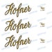 Hofner Headstock Logo Sticker, Clear Vinyl Fender Decal, Compete Hofner ...