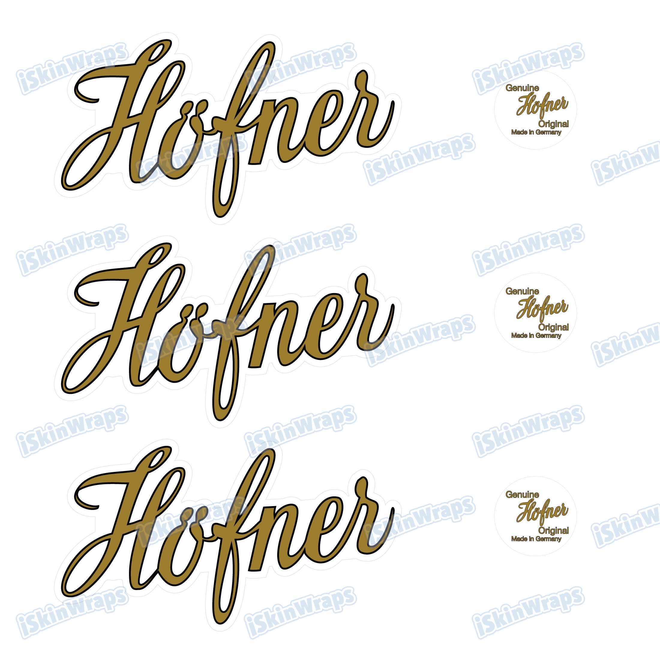 Hofner Headstock Logo Sticker Clear Vinyl Fender Decal | Etsy