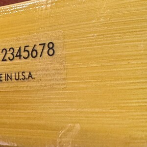 Custom Serial Number Decal, Clear Matte Vinyl Fender Sticker, Complete ...