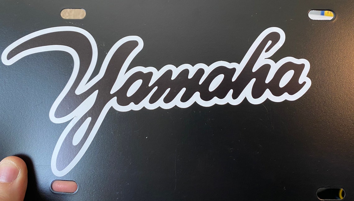 Vintage Yamaha Logo Vinyl Sticker | Yamaha Drum Cover | Yamaha Vintage Sticker | 8.5" Yamaha ...