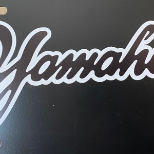 Vintage Yamaha Logo Vinyl Sticker | Yamaha Drum Cover | Yamaha Vintage ...