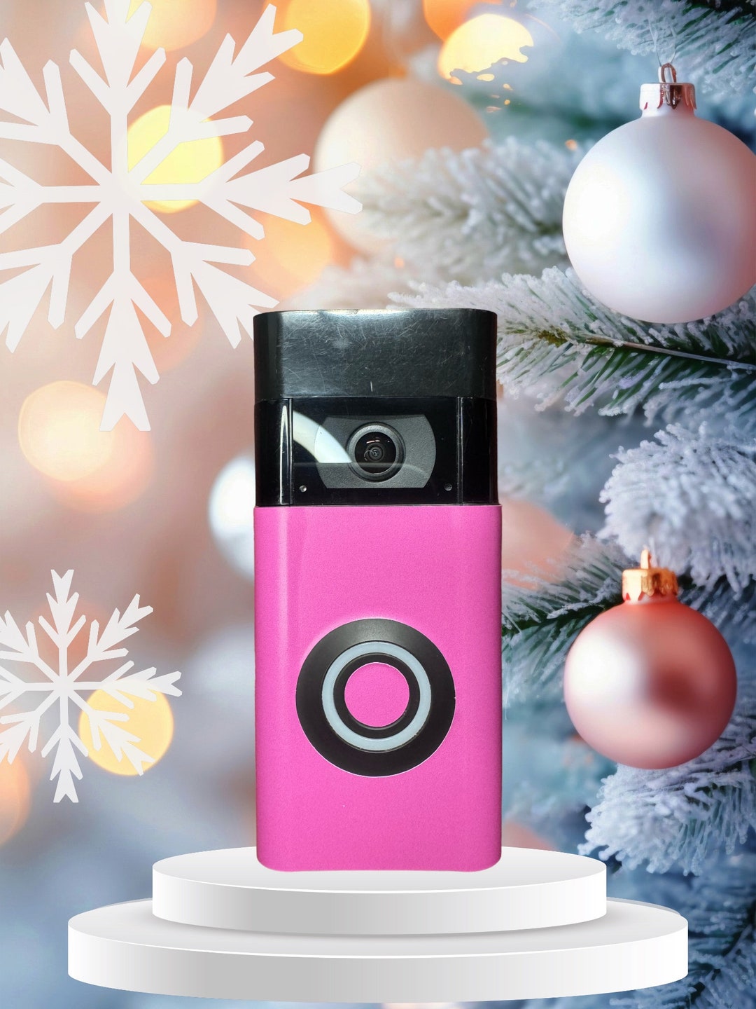 Pink Iskinwrap for Ring Video Doorbell | Faceplate Decal | Pink Sticker ...