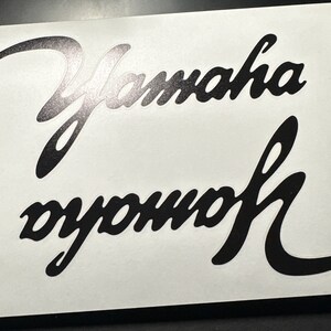 Vintage Yamaha Logo Vinyl Sticker | Yamaha Drum Cover | Yamaha Vintage ...