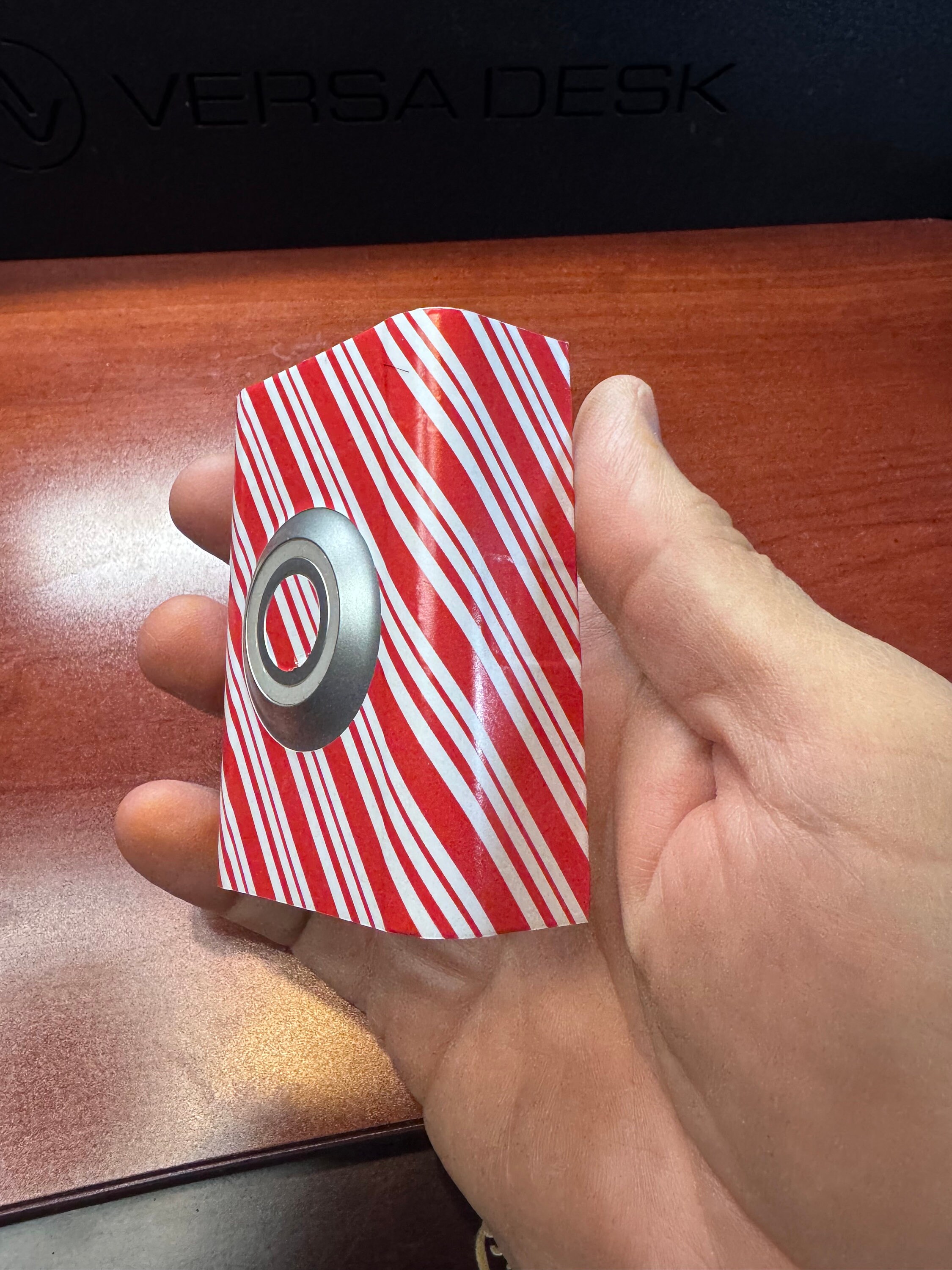 Candy Cane Strip Faceplate Vinyl Wrap for Ring Video Doorbell ...