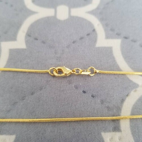 18 Kt Gold Filled Snake Chain - Etsy