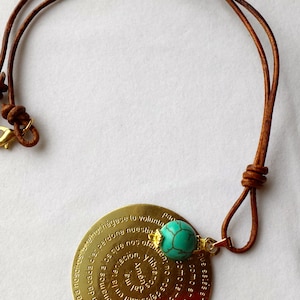 Padre Nuestro Hangman's Knot Necklace,leather Necklace, Religious ...