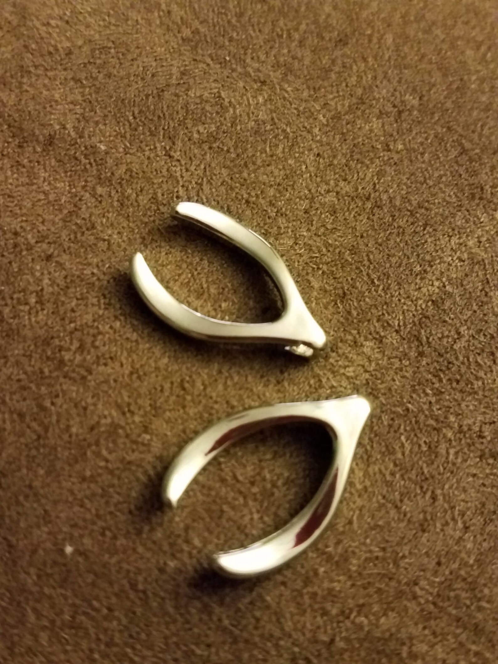 Small Wishbone Charm | Etsy