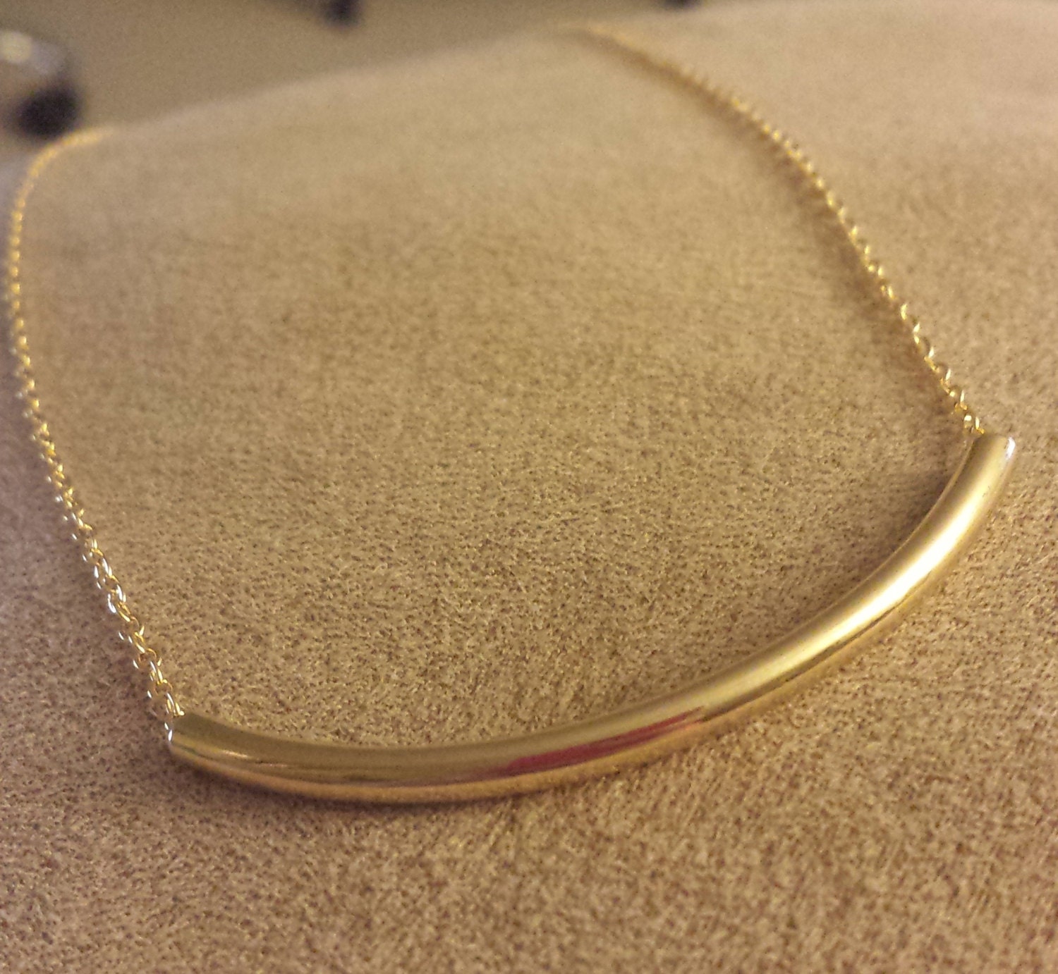Gold Filled Tubular Necklacegold Tube Spacer Necklace - Etsy