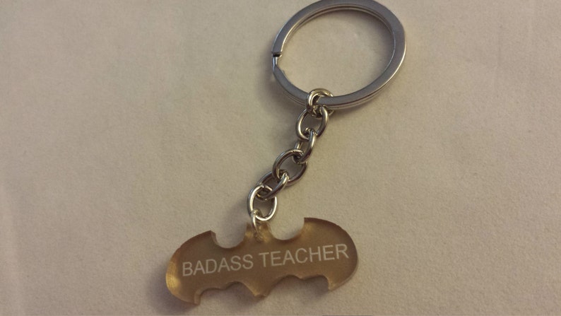 BADASS TEACHER Keychain - Etsy