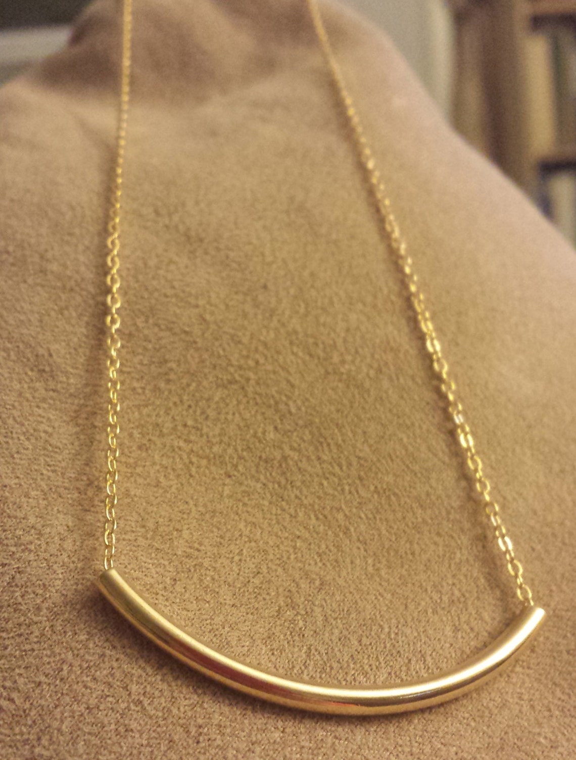 Gold Filled Tubular Necklacegold Tube Spacer Necklace - Etsy