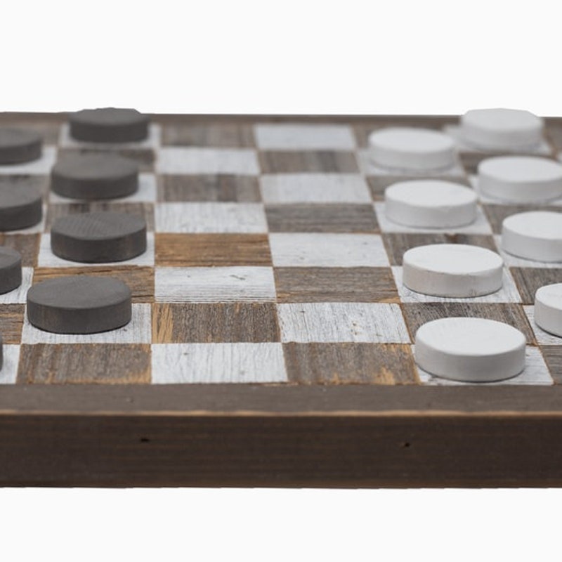 Checkers Game Game Table - Etsy