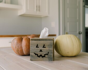 Pumpkin Tissue Box Cover - Etsy