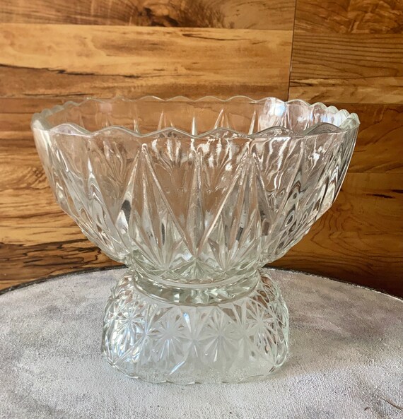 Hazel atlas Williamsport crystal punch bowl set - munimoro.gob.pe