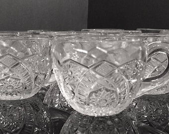 Crystal Punch Cups | Etsy