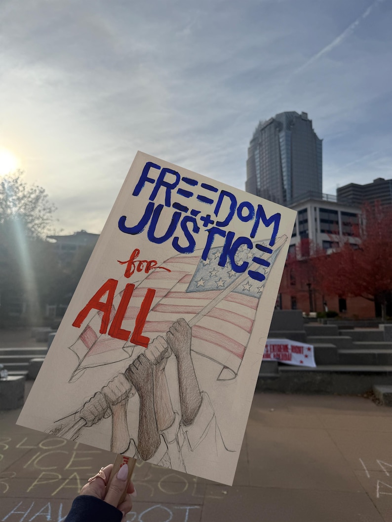 Freedom Justice for All Protest Sign, Printable (digital Download) - Etsy