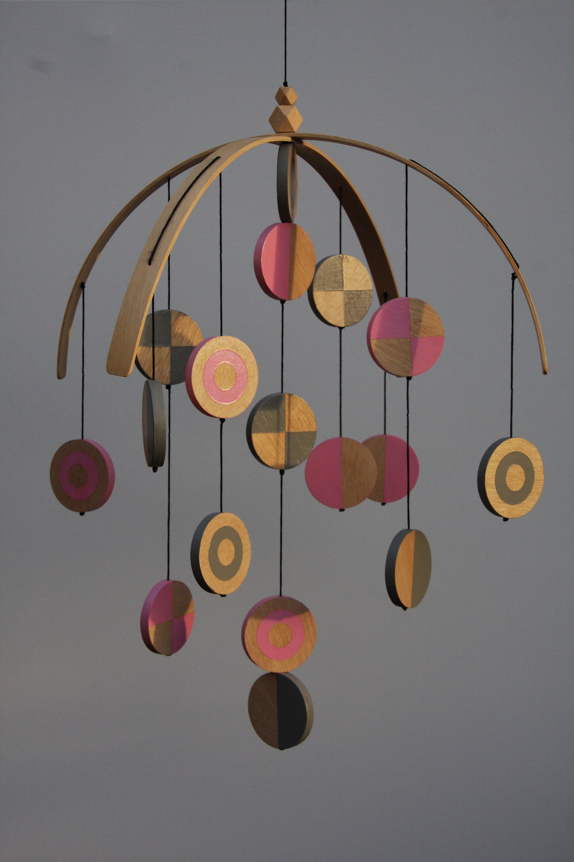 Modern Wooden Hanging Mobile for Children, Baby, Nursery, Home Decor ...