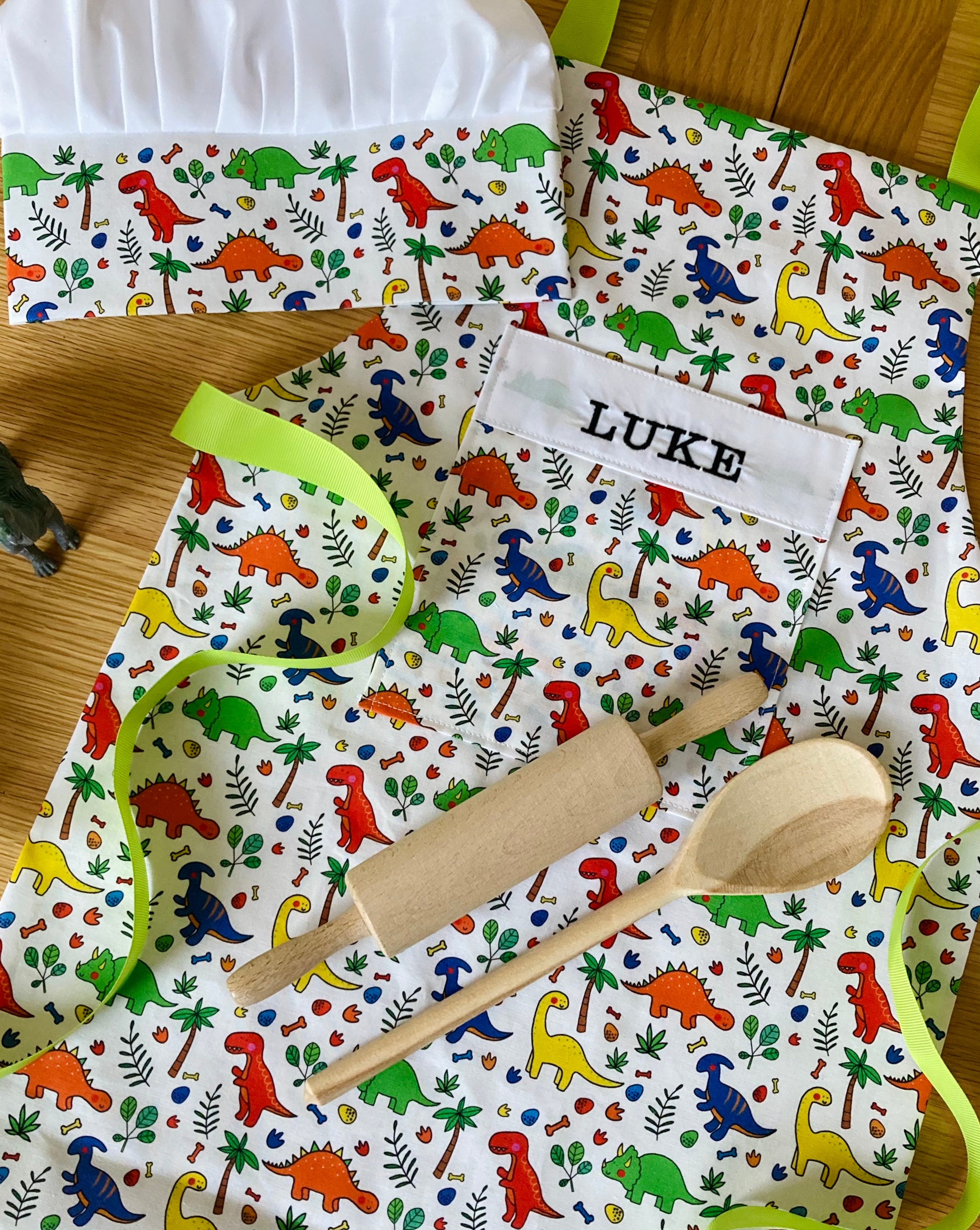 Personalised Kids Apron and Chef’s Hat |children’s Baking Set ...