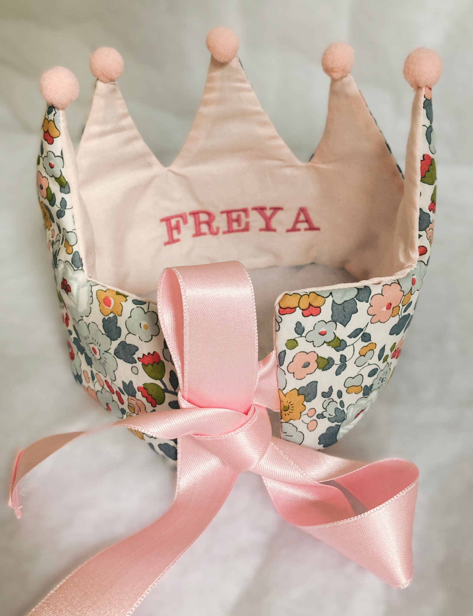 Liberty Print Birthday Crown With Interchangeable Age Badges ...