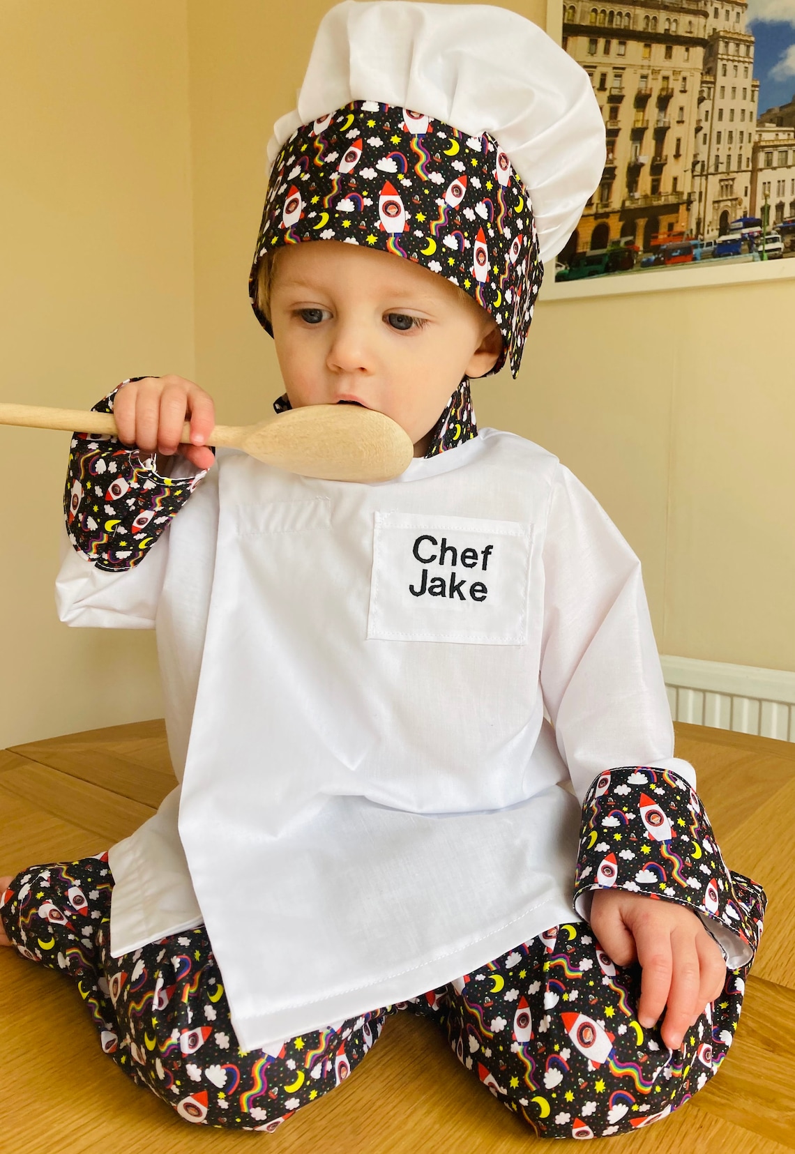 Childrens Chef Costume Baby Chef Costume Personalised | Etsy