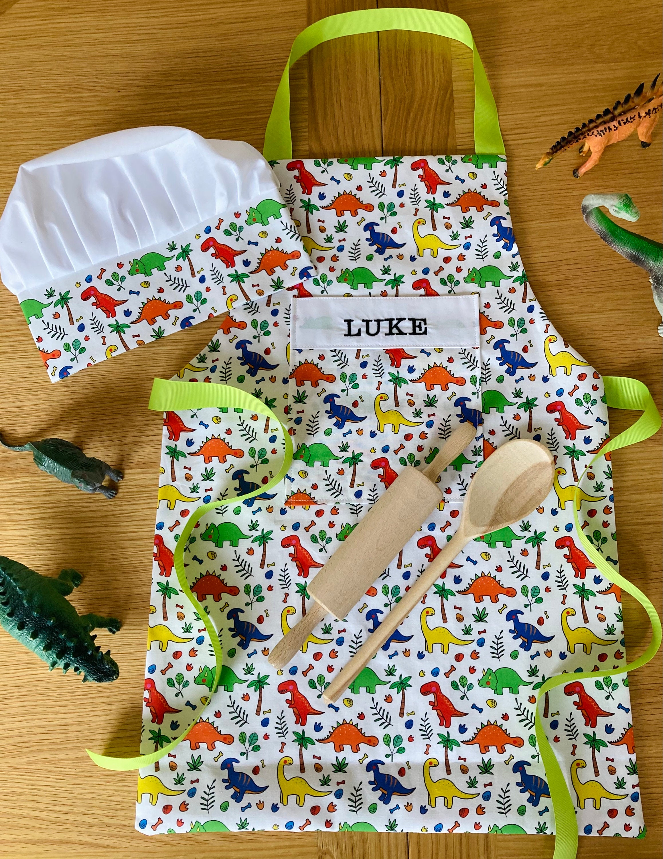 Personalised Kids Apron and Chef’s Hat |children’s Baking Set ...