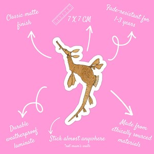 Weedy Seadragon | Coffee Art Weatherproof Vinyl Sticker - Etsy