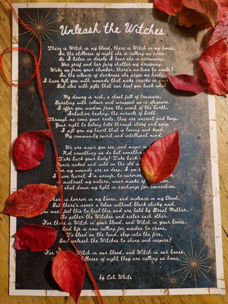 Unleash the Witches - A Poem by Cali White - Etsy