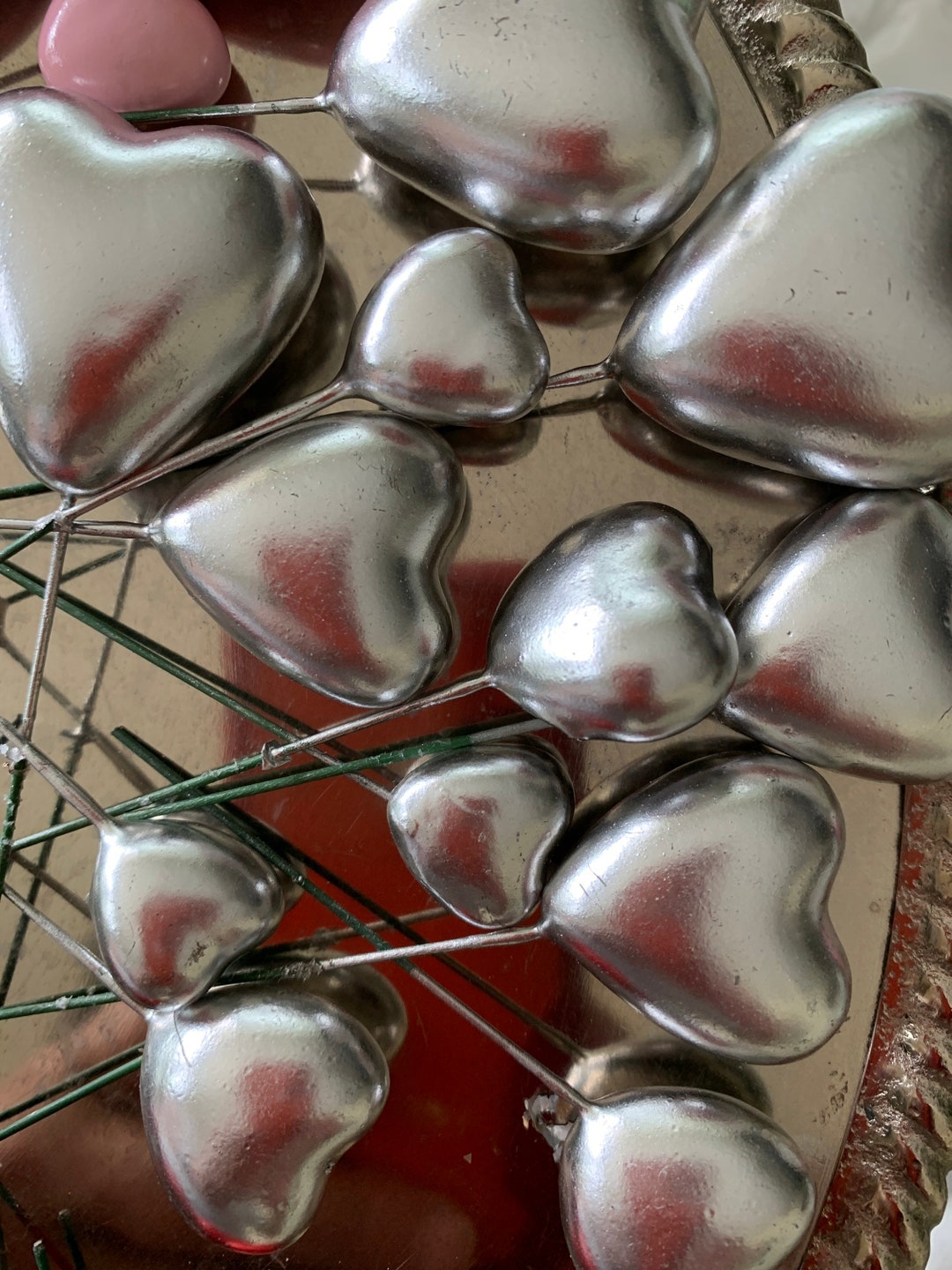 Heart Shaped Cake Toppers - Etsy