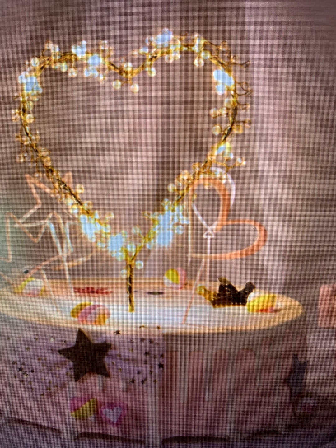 Cake Toppers With Lights - Etsy