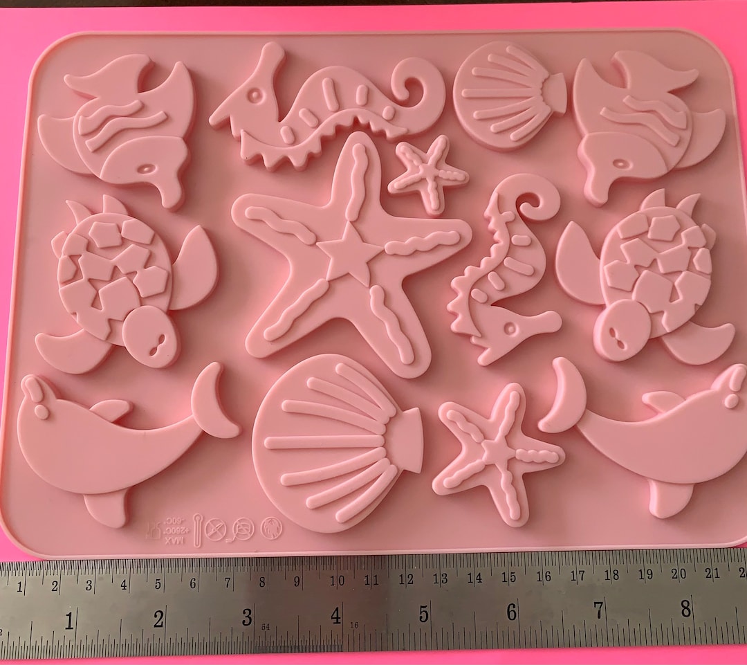 Marine Theme Sea Life Silicone Mold - Etsy UK