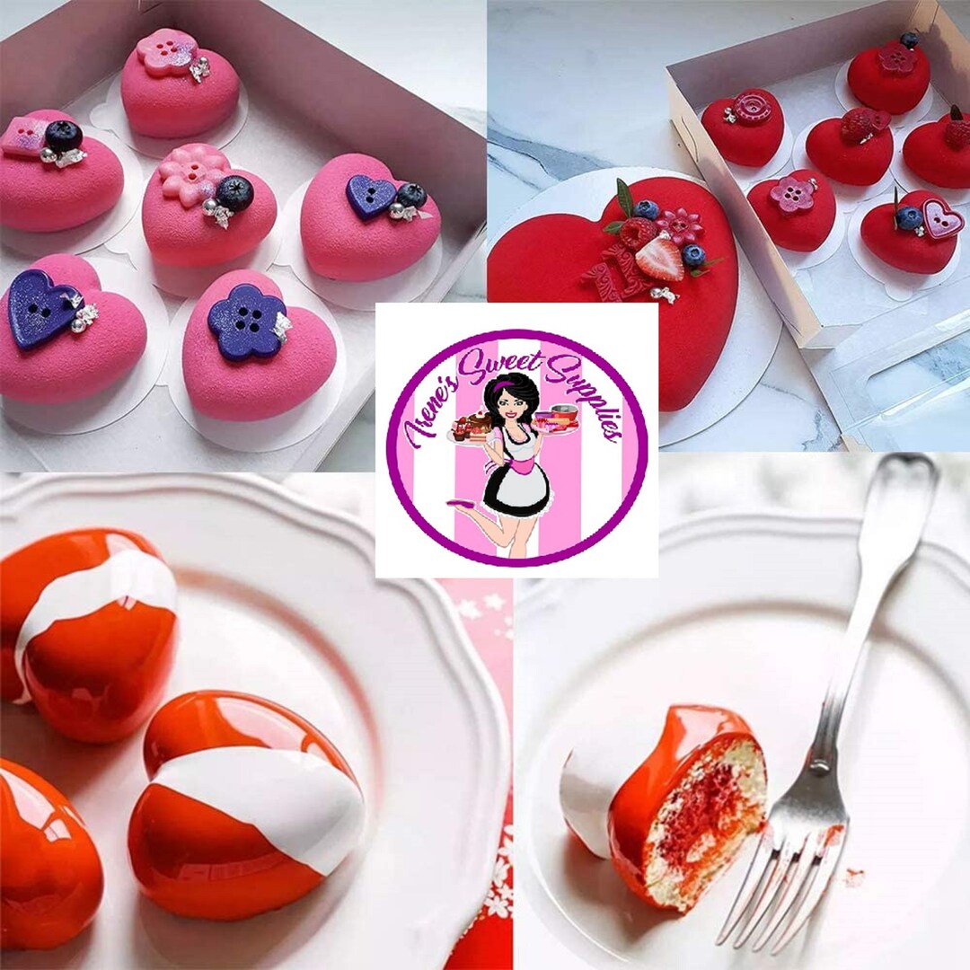 Heart Puff Heart Mold 2 Inches Wide by 2 1/4 High - Etsy