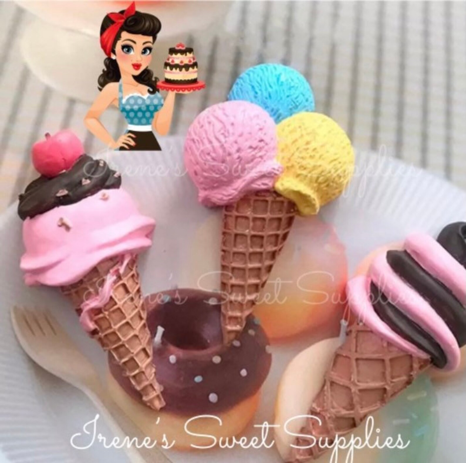 Ice Cream Silicone Cone Molds Adorable 4 Styles Avail - Etsy