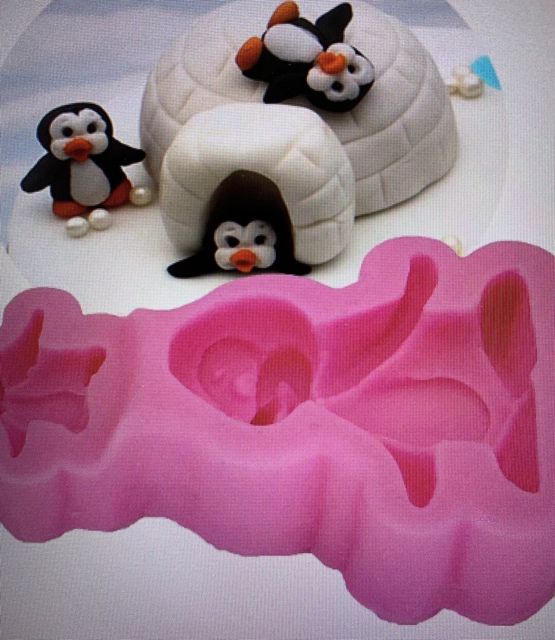 Penguin Silicone Mold 2 Sizes Christmas Mold - Etsy