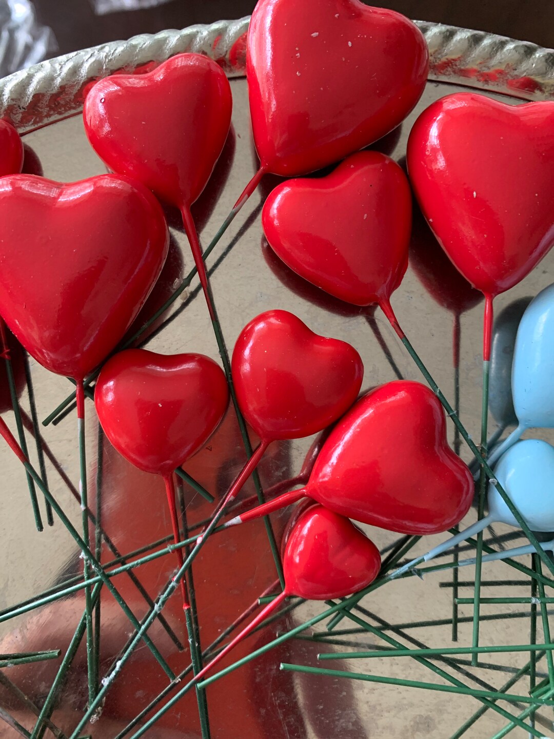 Heart Shaped Cake Toppers - Etsy