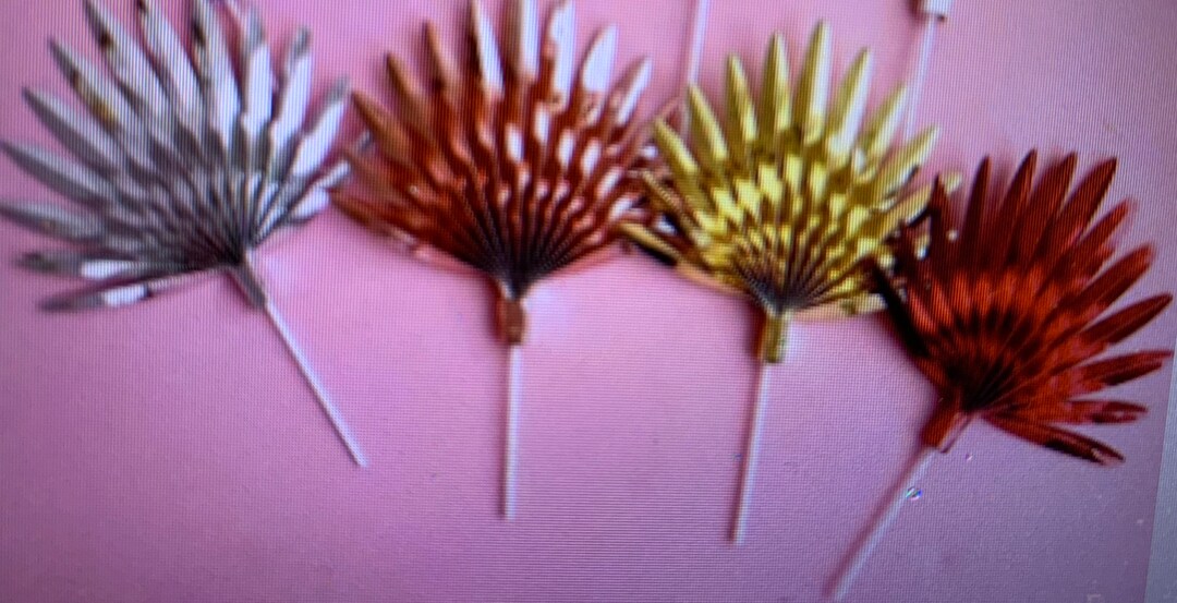 Foil Fan Topper Come in Gold, Silver, Red and Rose Gold Buy 2 Get One ...