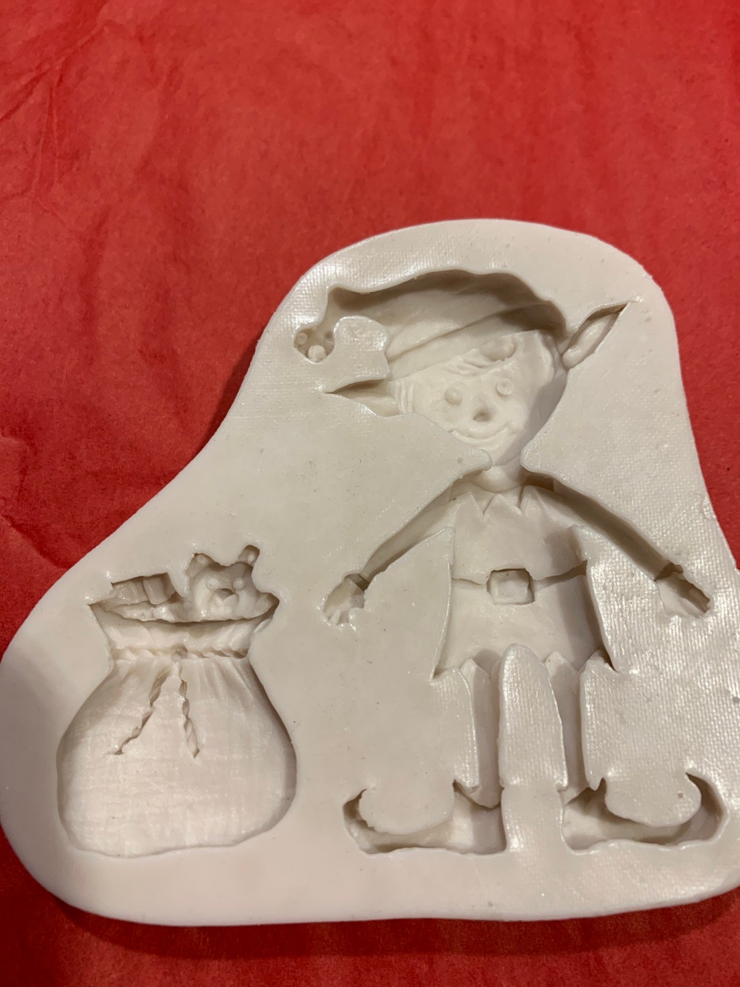 Santa's Elf Mold With Toy Sack - Etsy