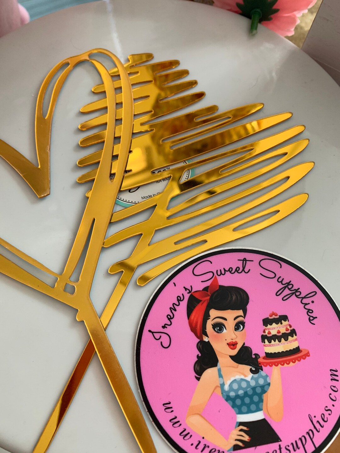 Heart Shape Cake Topper - Etsy