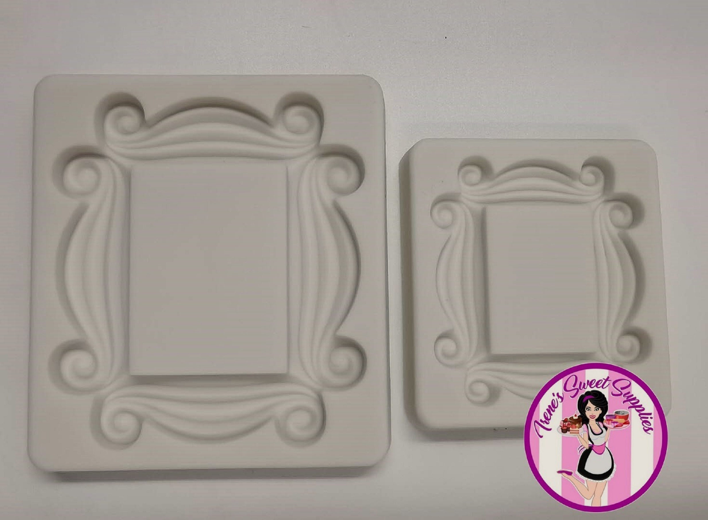 Friends Silicone Mold Frame Monica Large and Med Size Set 2 | Etsy