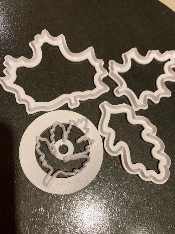 Leaf cutter set of 4 great details | Etsy