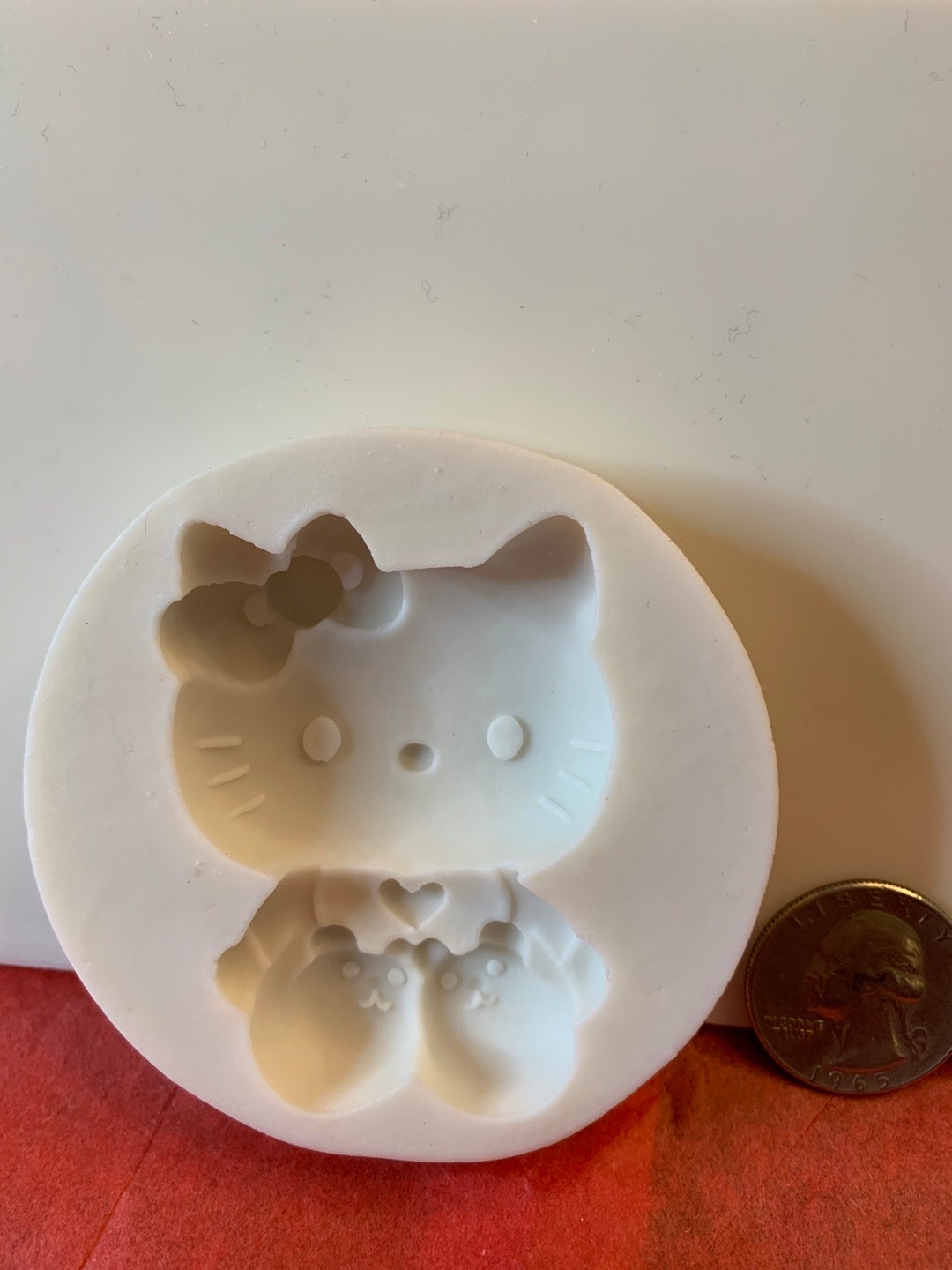 Kitty Hello Mold Width 1 1/2 by Long 2 1/4 - Etsy