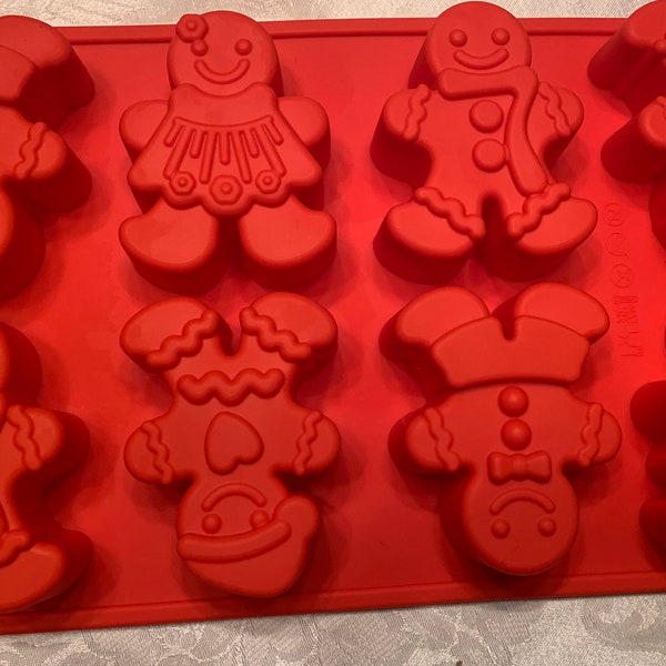 Silicone Gingerbread Man Molds - Etsy