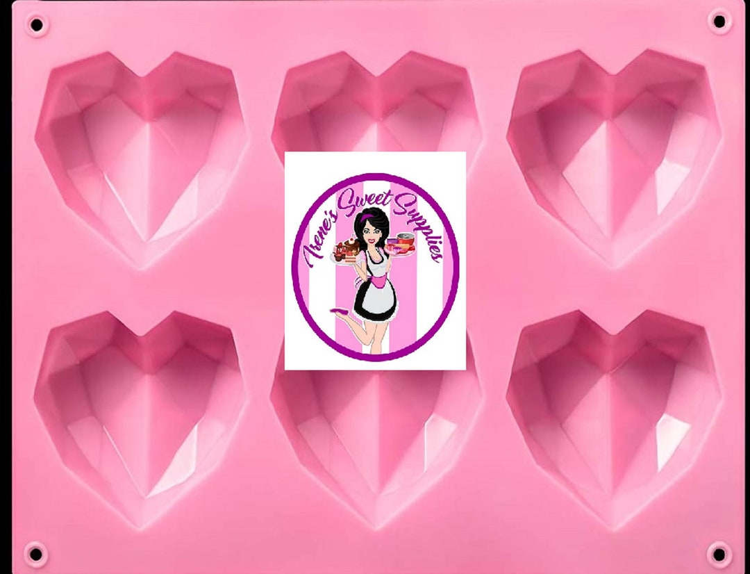 Heart Shaped Diamond Cut 6 Cavity - Etsy