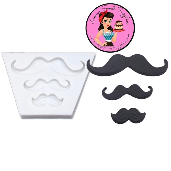 Molde bigotes - Etsy México