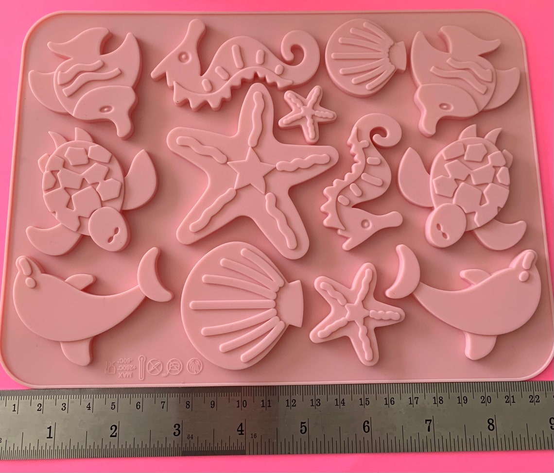 Marine Theme Sea Life Silicone Mold - Etsy UK