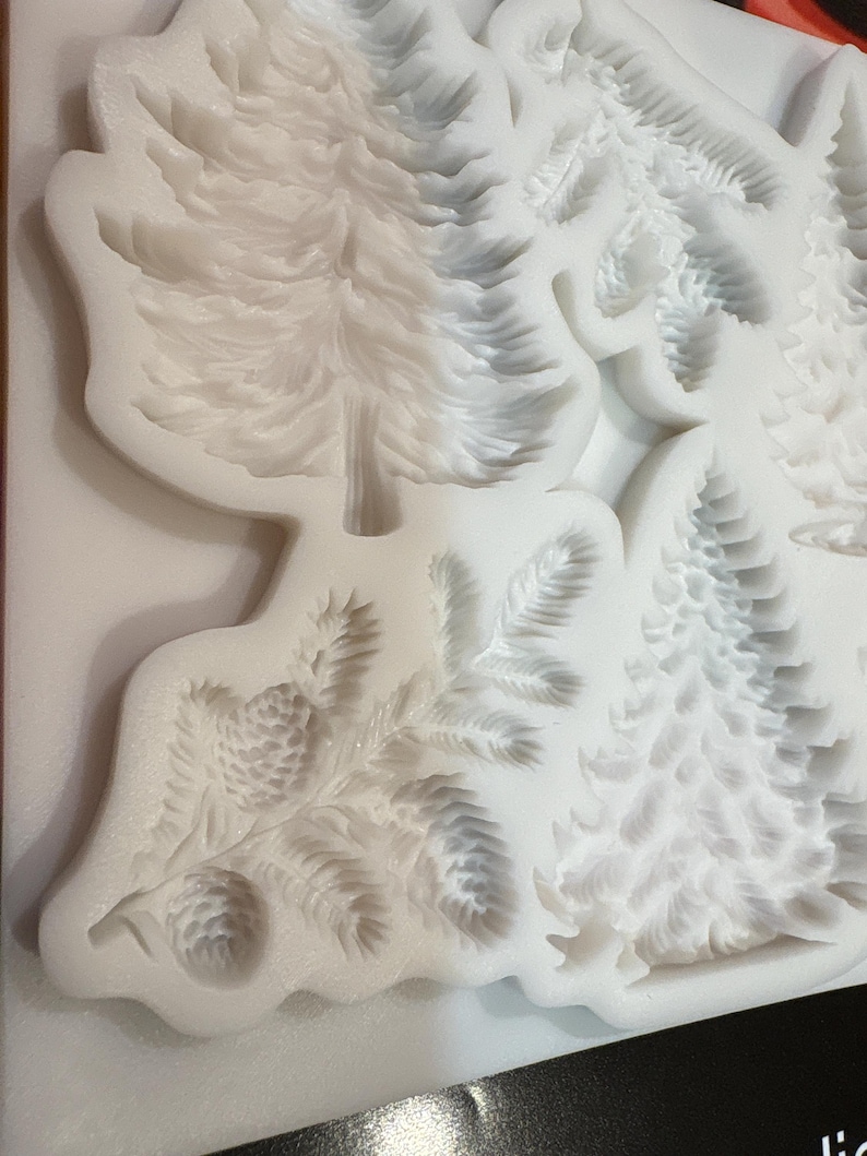 Christmas Tree Silicone Mold With Pine Cones - Etsy