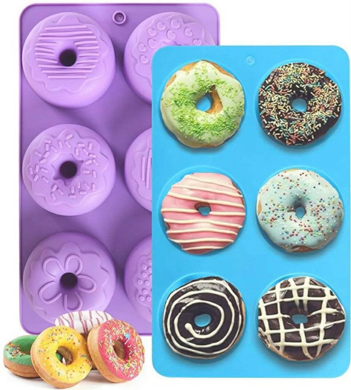 Silicone Donut Mold Super Cute 6 Designs so Many Uses for This - Etsy