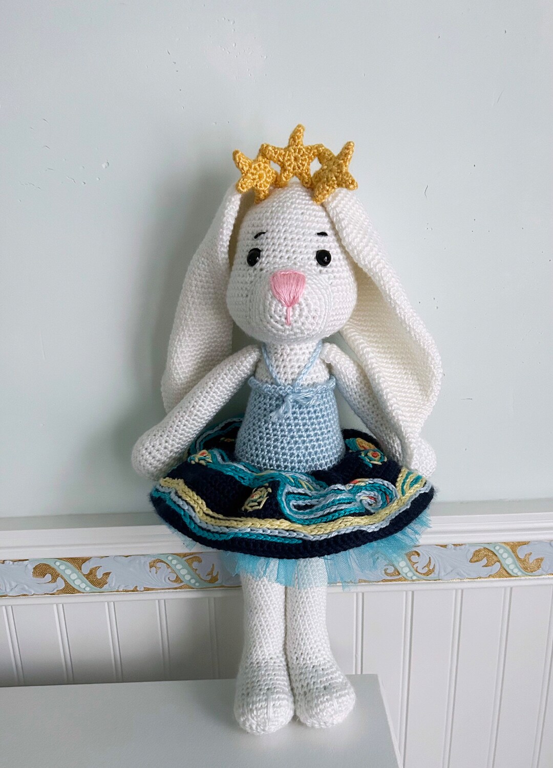 Handmade Ballerina Bunny in a “starry, Starry Night” Tutu - Etsy
